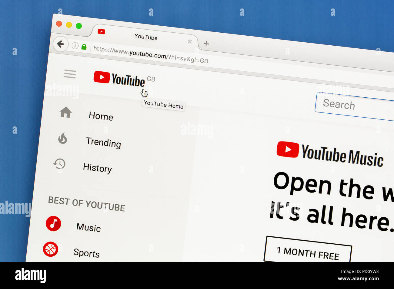 Youtube hi-res stock photography and images - Alamy