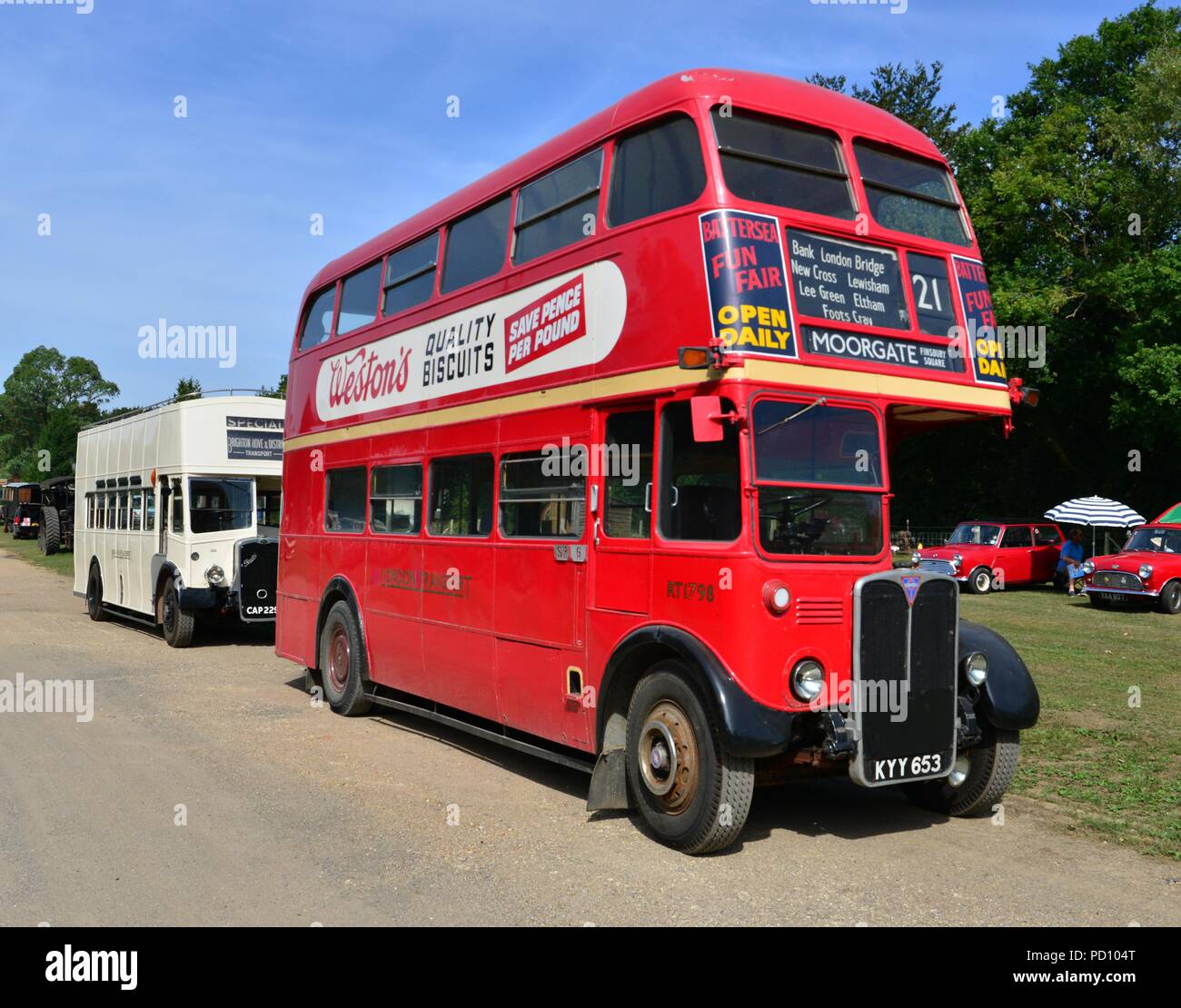 Red london bus destination board hi-res stock photography and images ...