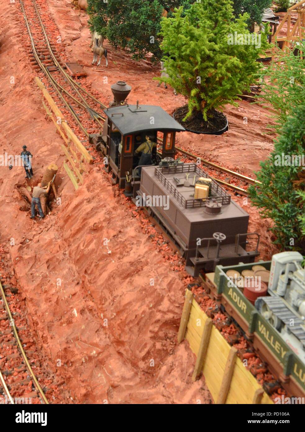 A wild west model railway Stock Photo - Alamy