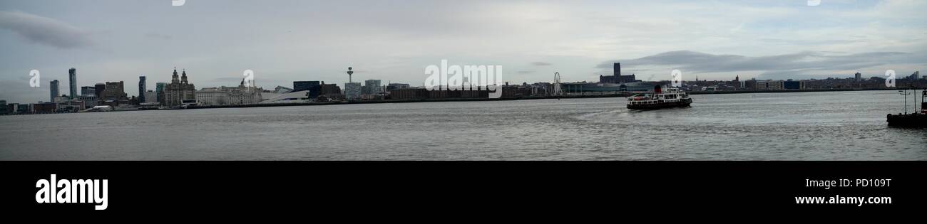 Liverpool,Uk Panoramic view of Liverpool Skyline credit Ian Fairbrother ...