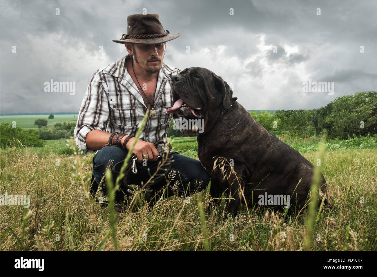 Adult walks alongside hi-res stock photography and images - Alamy