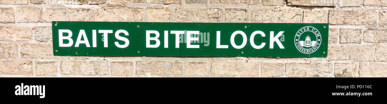 Baits bite lock river cam conservancy sign hi-res stock photography and ...