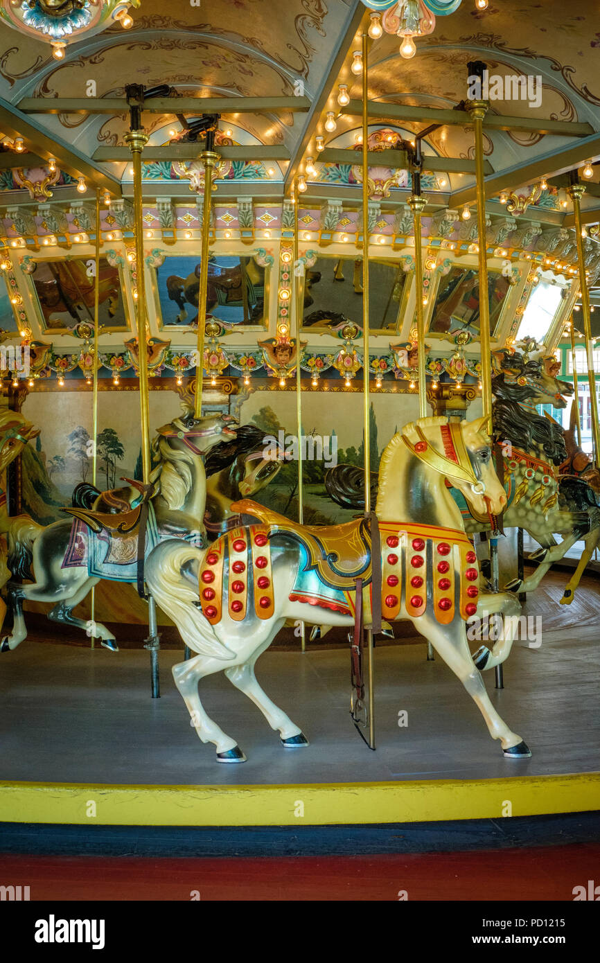 Dentzel managerie carousel, Glen Echo Park, MacArthur Boulevard, Glen ...