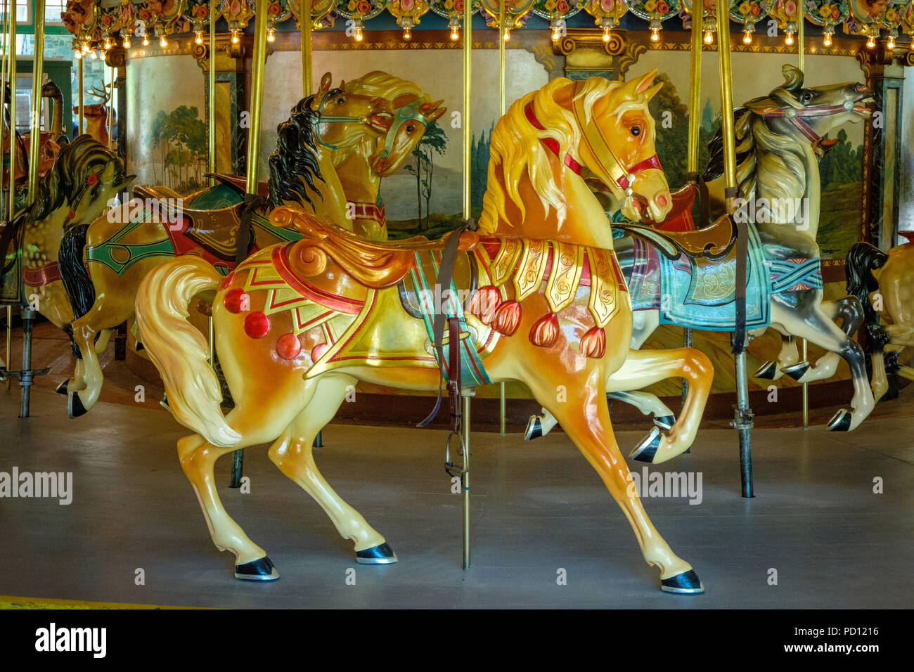 Dentzel managerie carousel, Glen Echo Park, MacArthur Boulevard, Glen ...