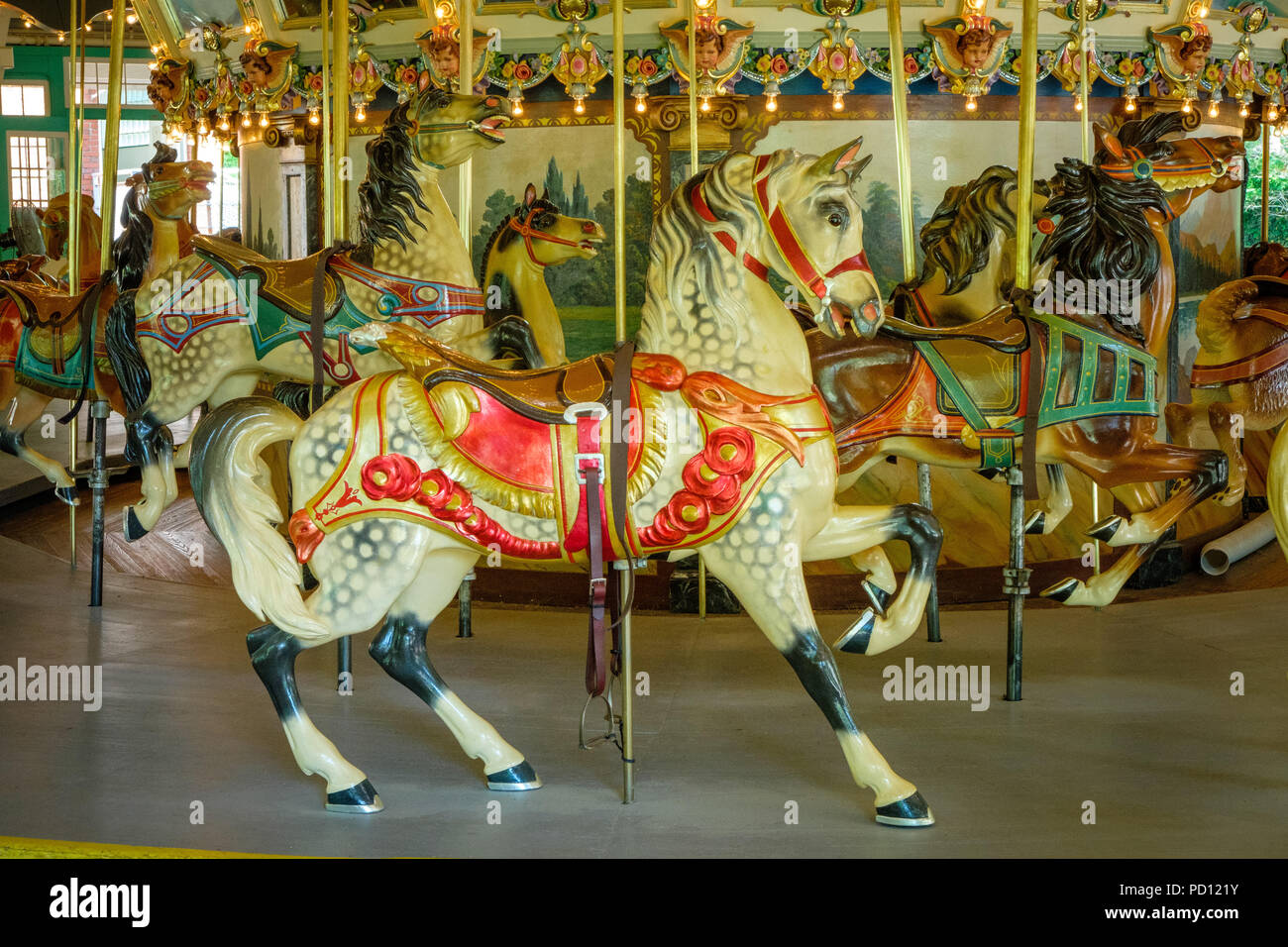 Dentzel managerie carousel, Glen Echo Park, MacArthur Boulevard, Glen ...