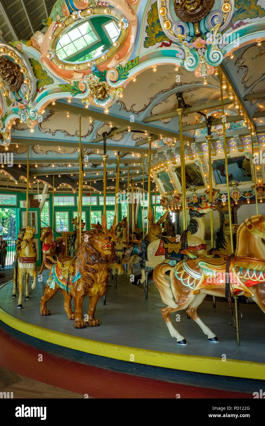 Dentzel managerie carousel, Glen Echo Park, MacArthur Boulevard, Glen ...