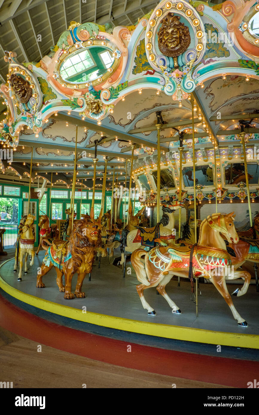 Dentzel managerie carousel, Glen Echo Park, MacArthur Boulevard, Glen ...