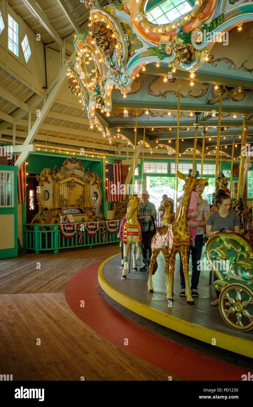 Dentzel managerie carousel, Glen Echo Park, MacArthur Boulevard, Glen ...