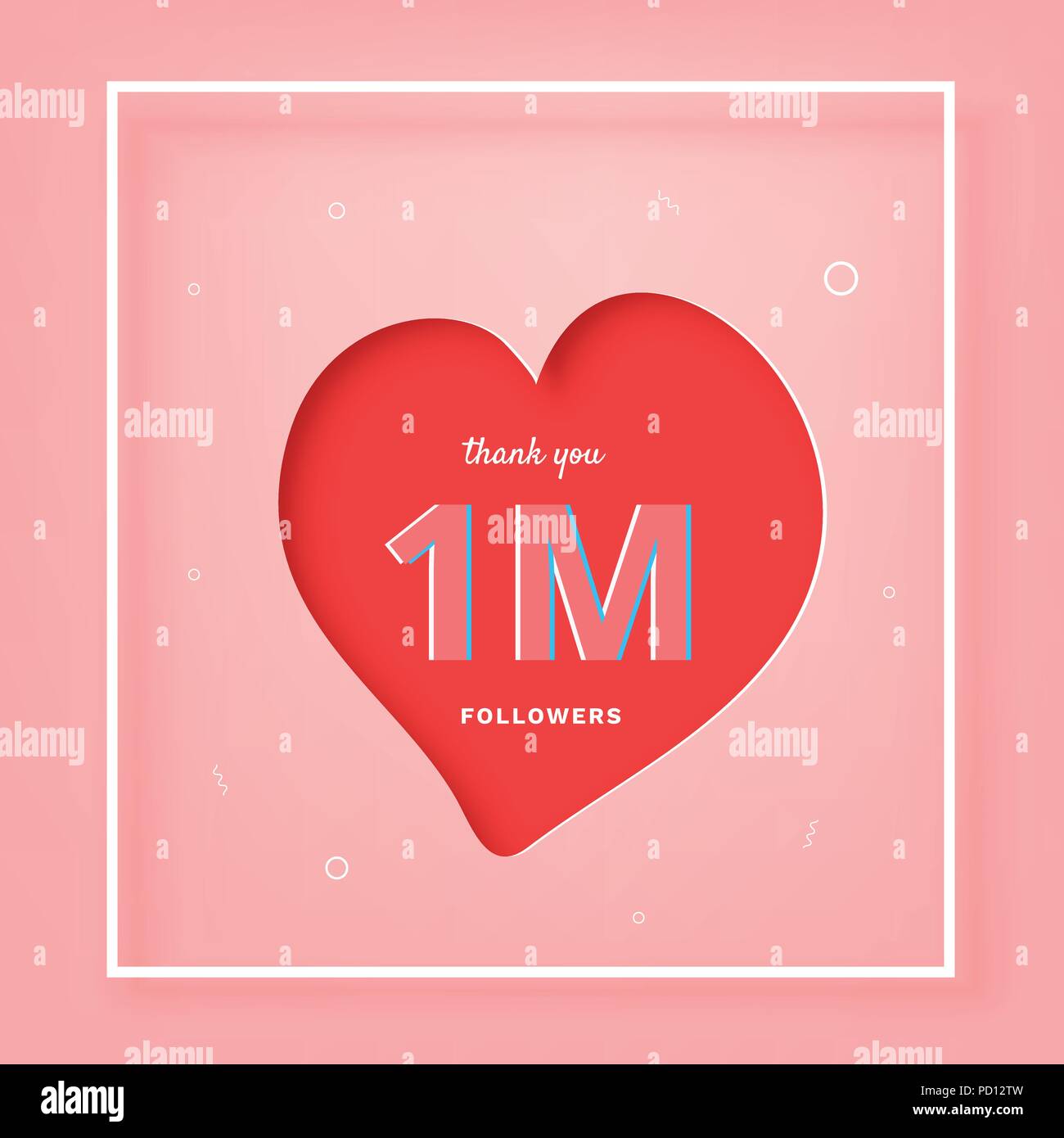 1 million celebration Stock Vector Images - Alamy