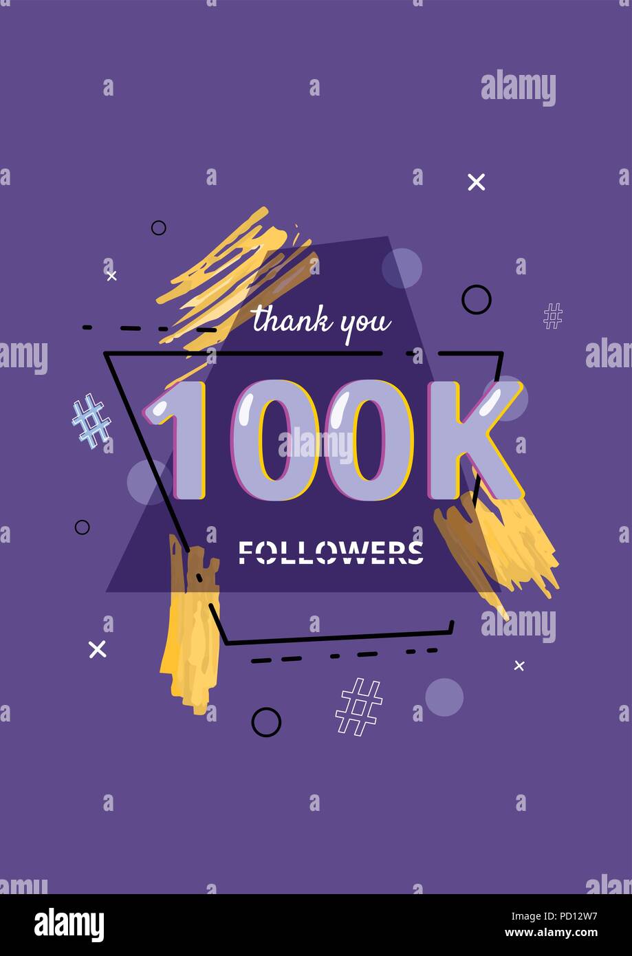 1K followers thank you post with decoration. 1000 subscribers banner ...