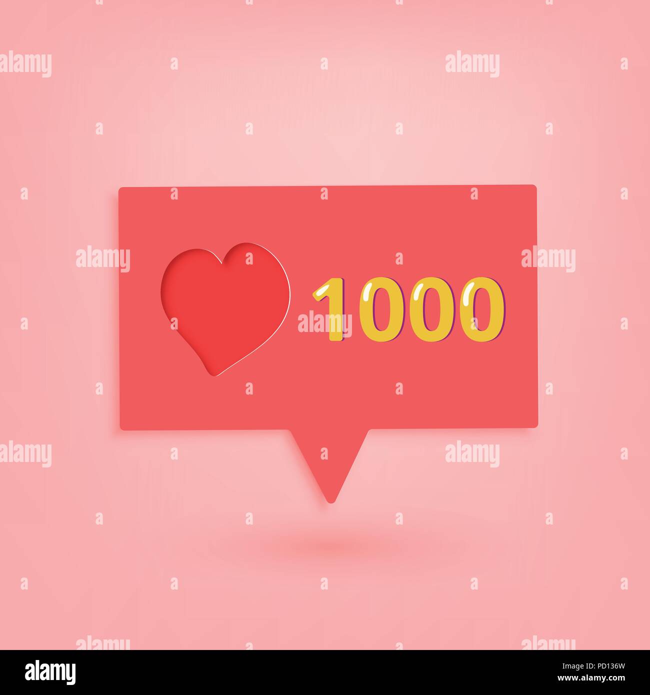 1000 likes vector vectors hi-res stock photography and images - Alamy