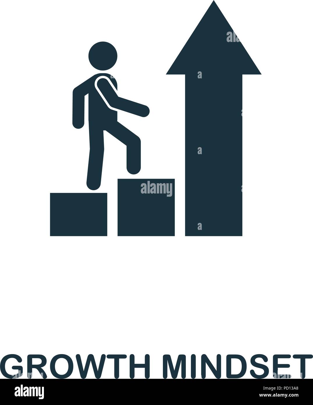 Growth Mindset creative icon. Simple element illustration. Growth ...