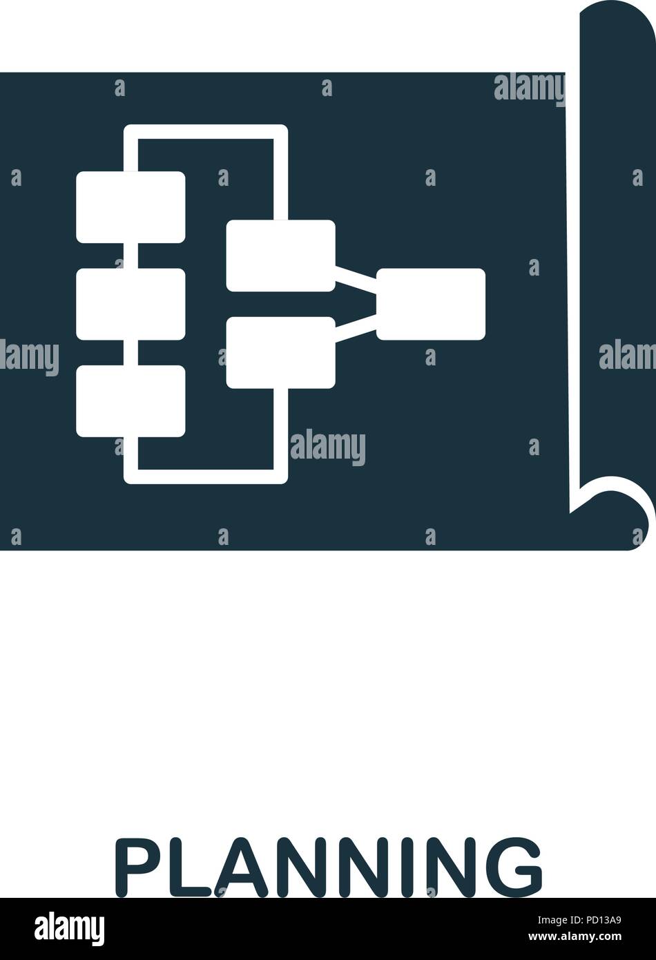 Planning creative icon. Simple element illustration. Planning concept ...