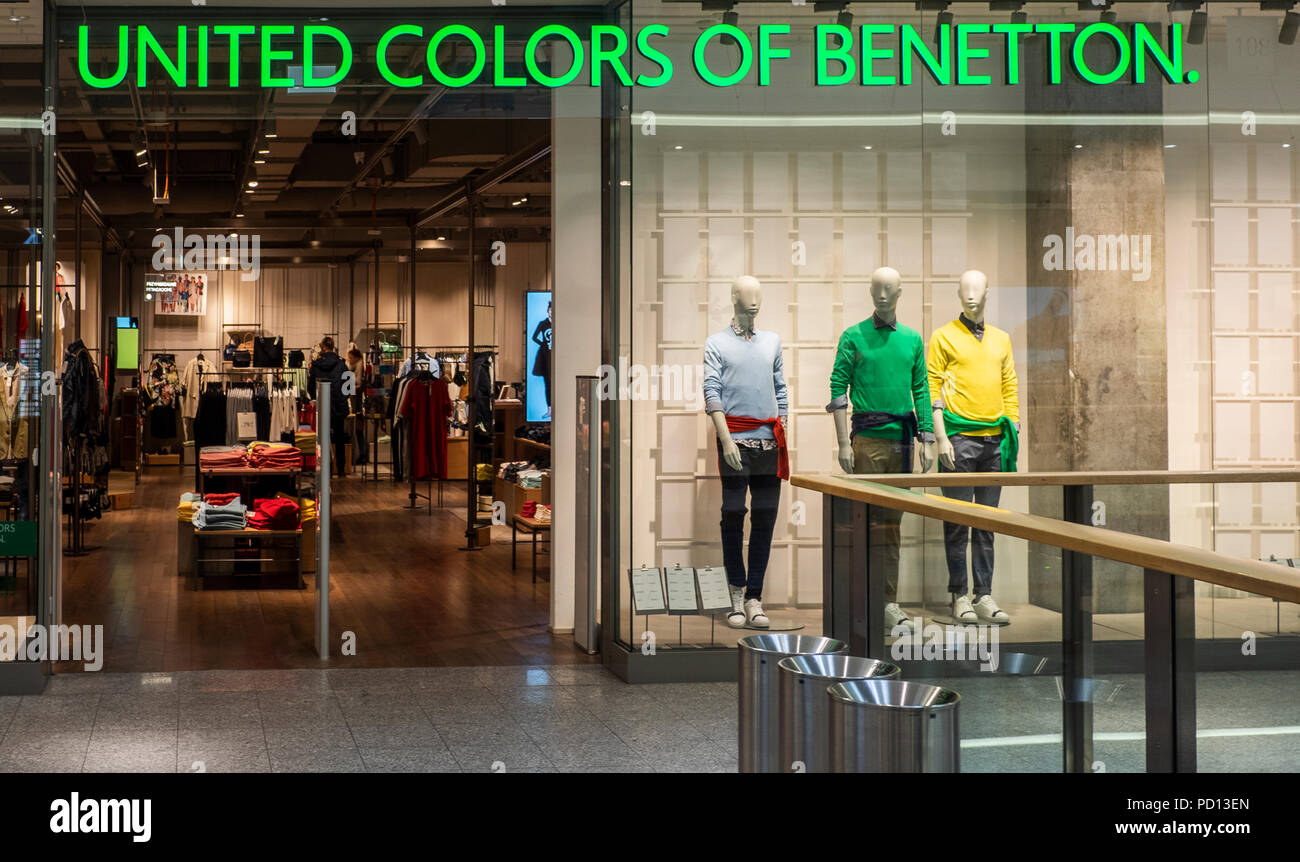 POLAND, KRAKOW - March 19, 2018: United Colos of Benetton store in ...