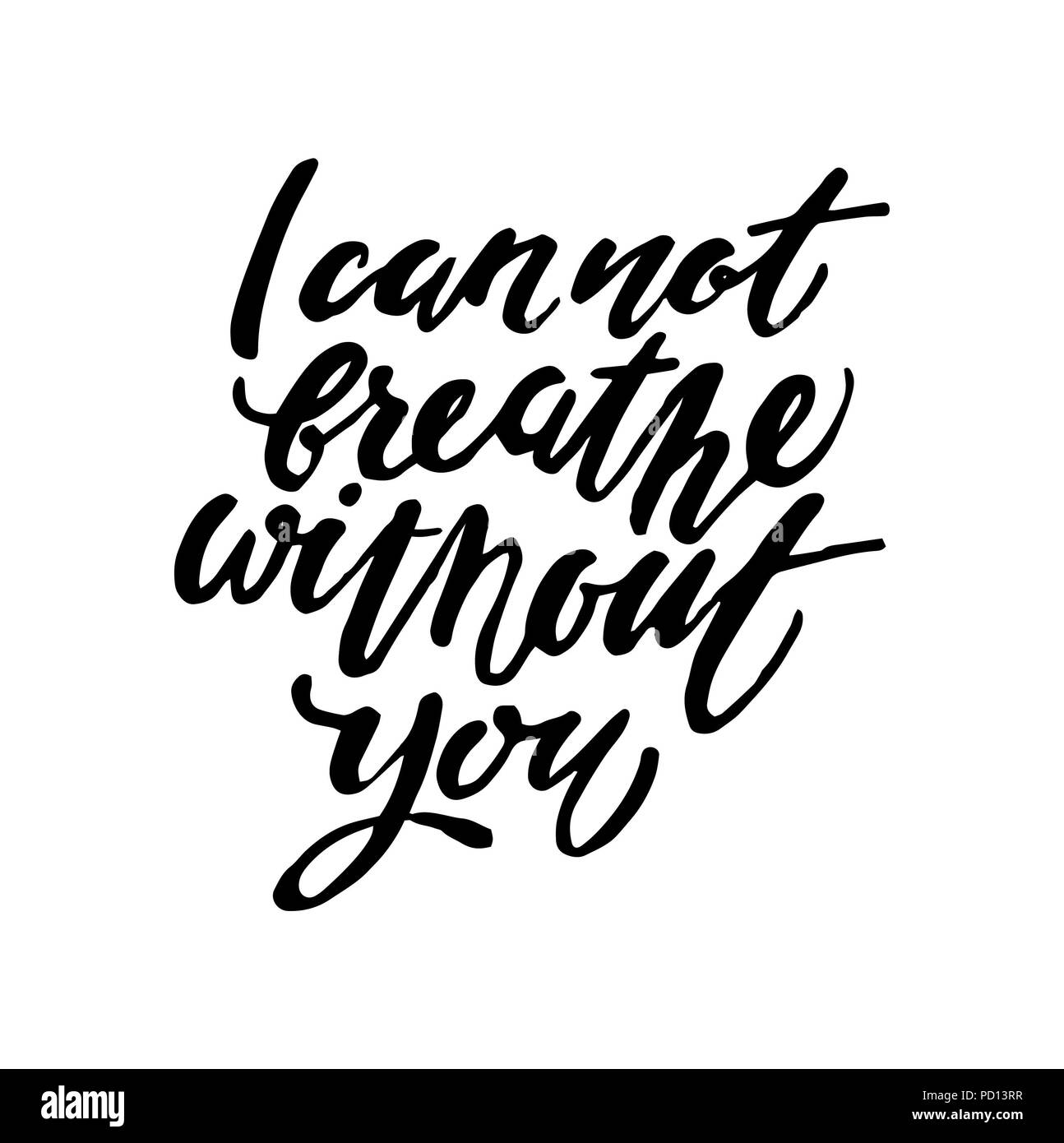 handwriting vector ink. Black on white. Brush-pen style lettering ...