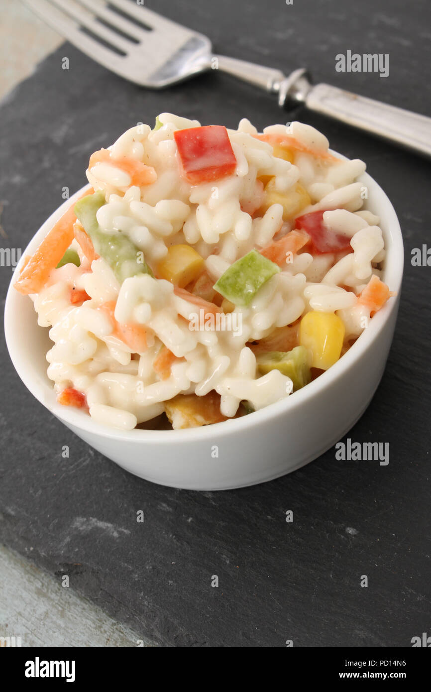 cold rice salad Stock Photo - Alamy