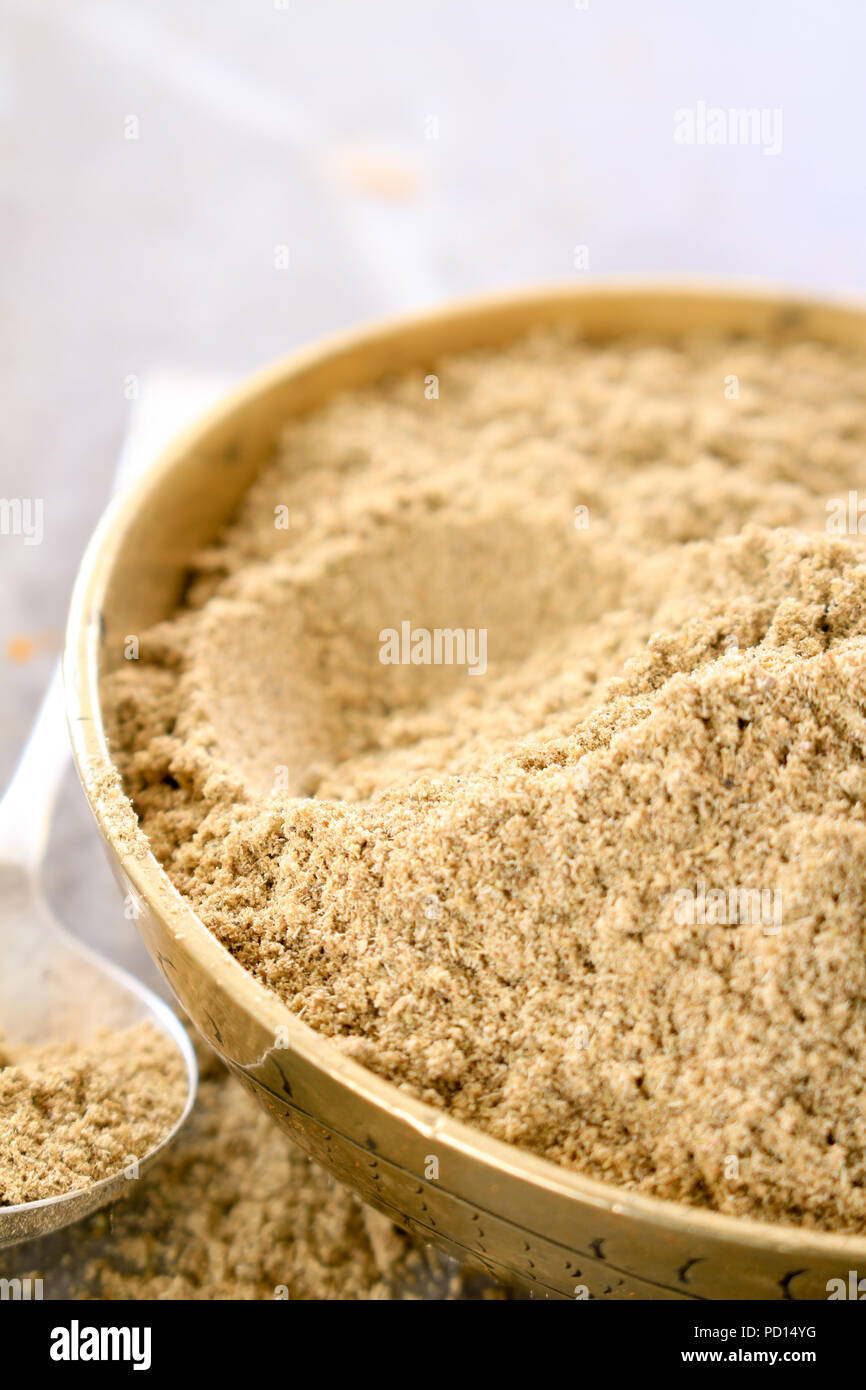 ground dried ginger spice Stock Photo - Alamy