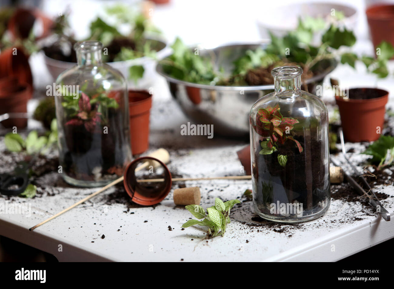 A group of people getting creative and designing and making their own ...