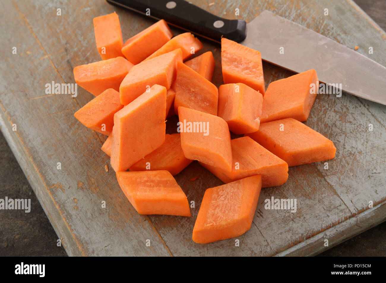 Diamond cut carrot hi-res stock photography and images - Alamy