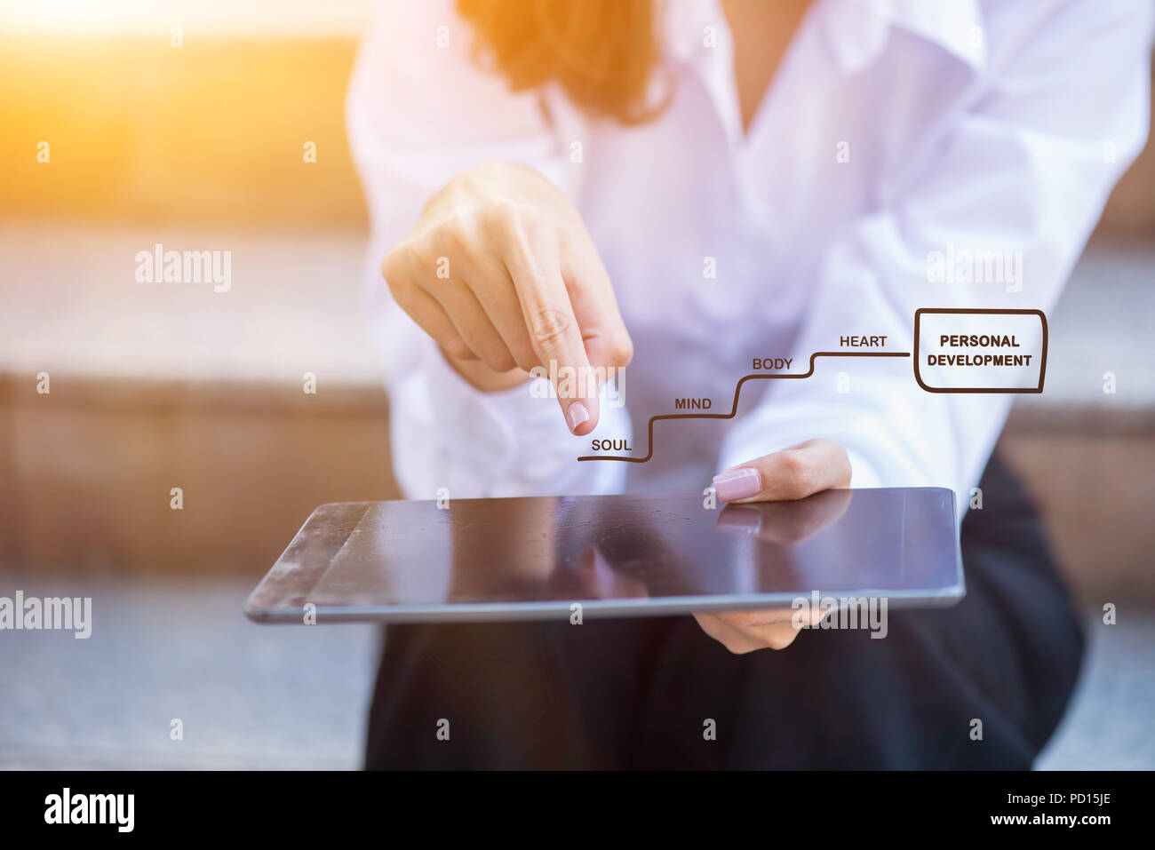 Personal development skill Concept. Chart with keywords for growth and ...