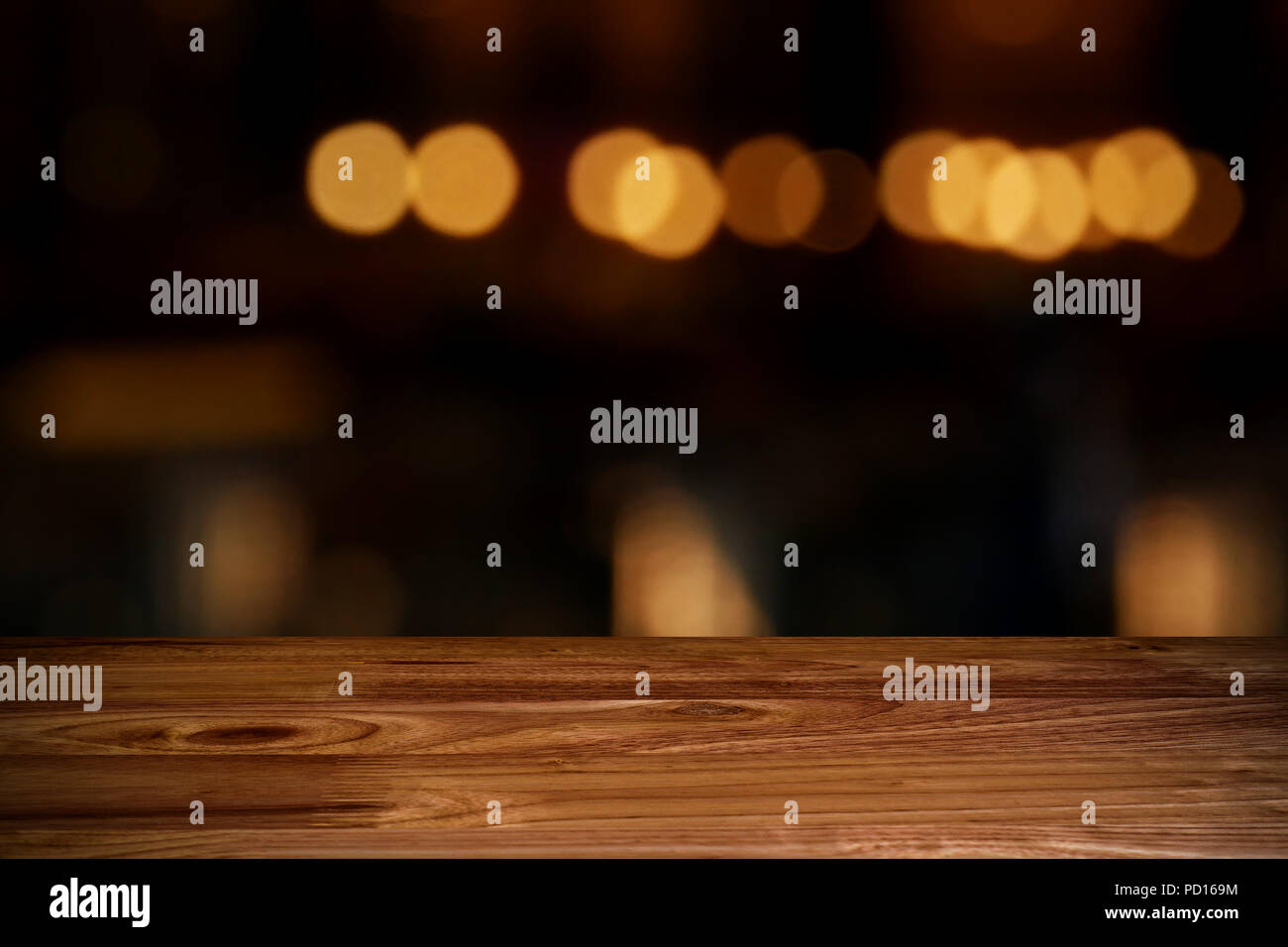 top wood table with Blur Background Stock Photo - Alamy