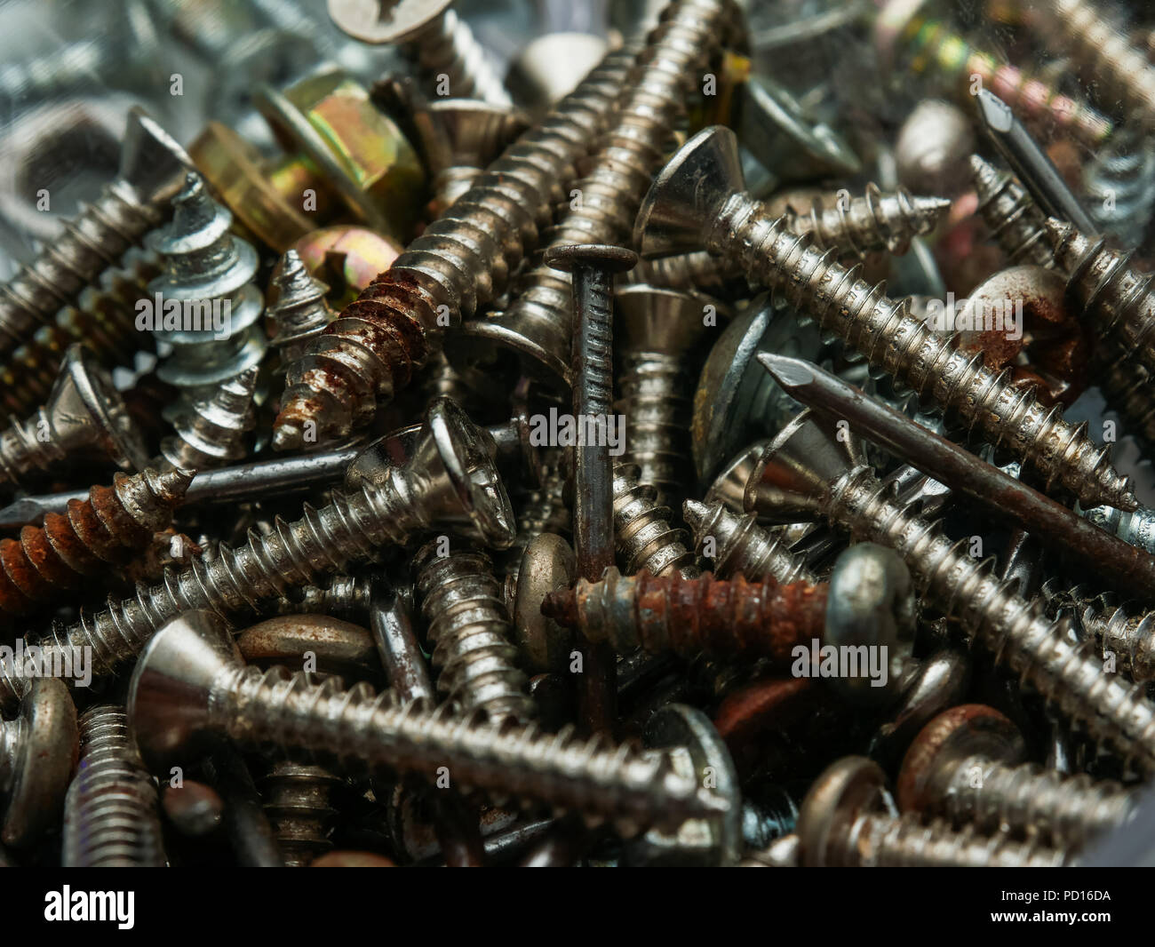 old screw Made of rusted steel Stock Photo - Alamy