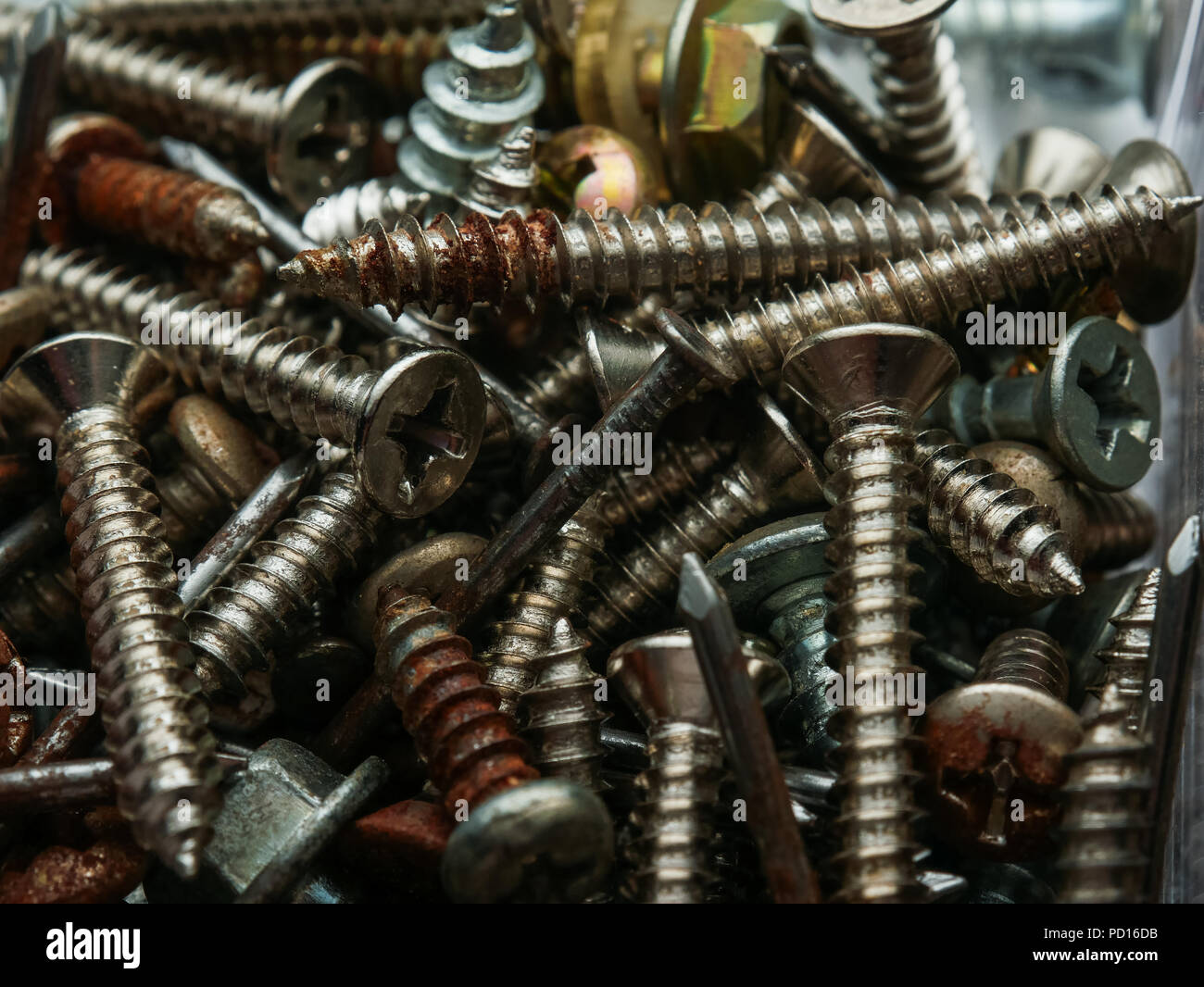 old screw Made of rusted steel Stock Photo - Alamy