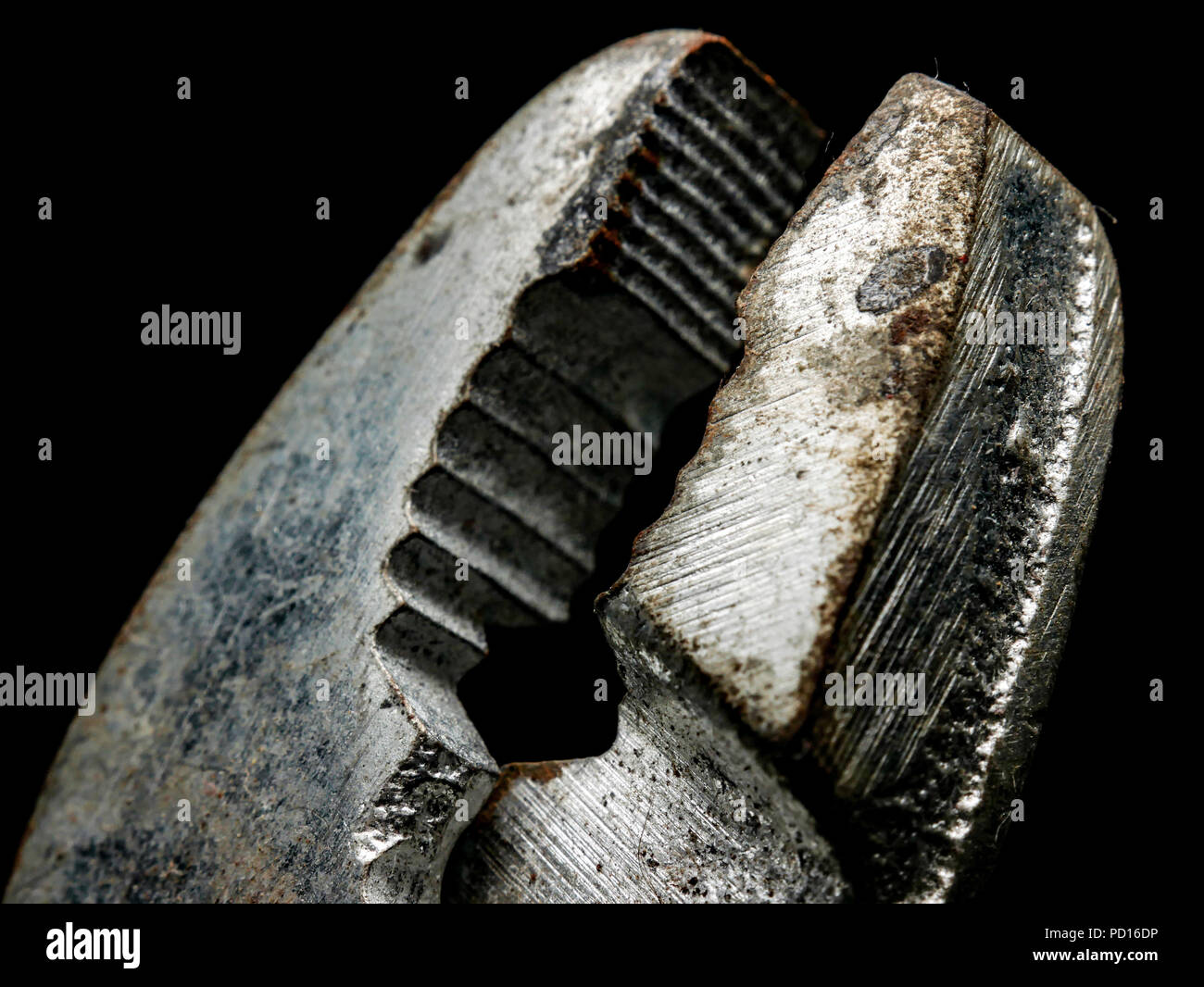 old pliers Made of rusted steel Stock Photo - Alamy