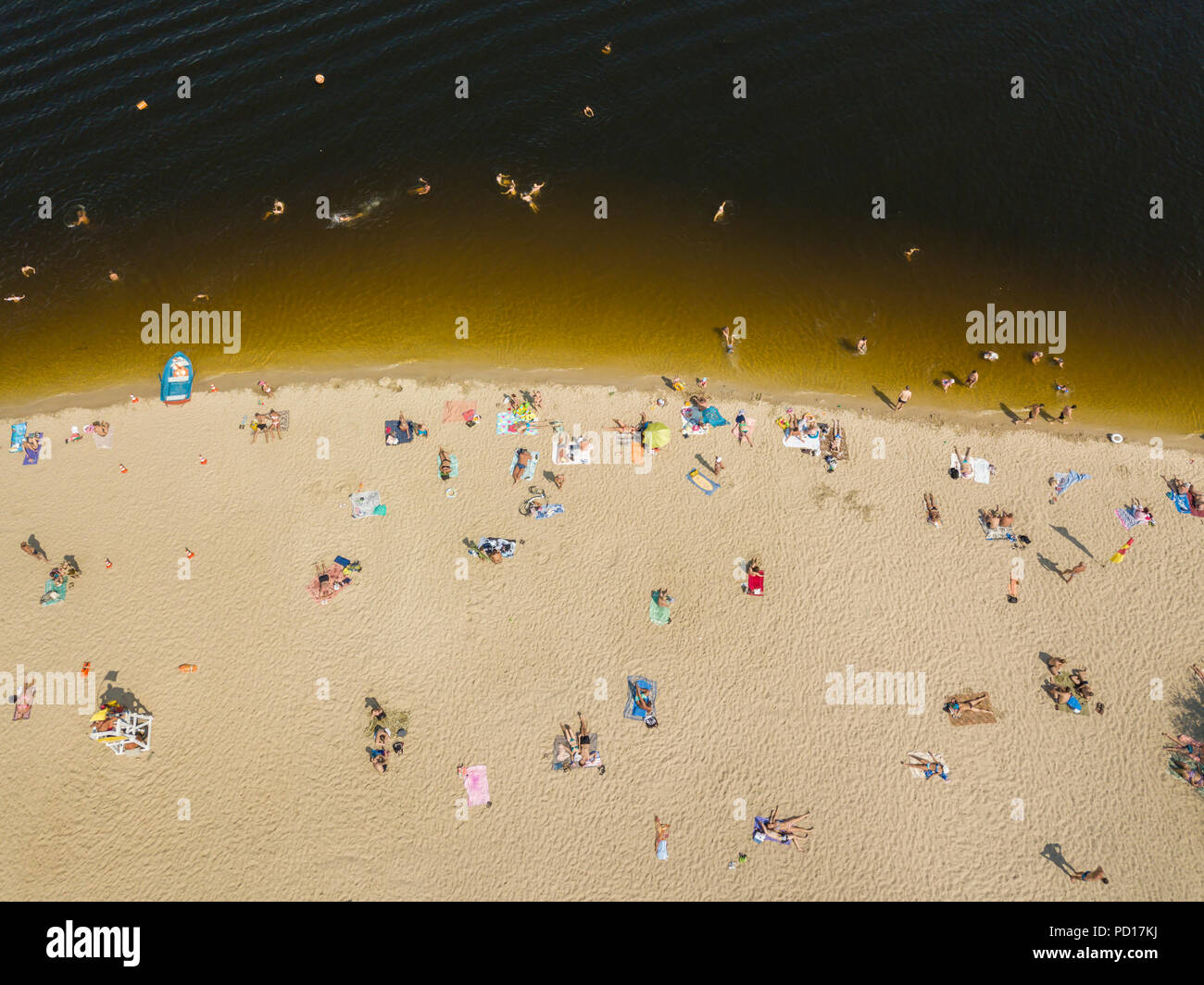Swimming relax blue aerial hi-res stock photography and images - Alamy
