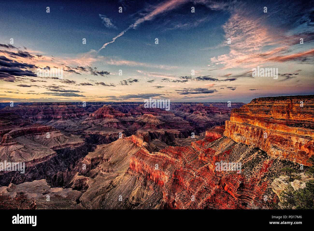 The view at the Grand Canyon is spectacular Stock Photo - Alamy