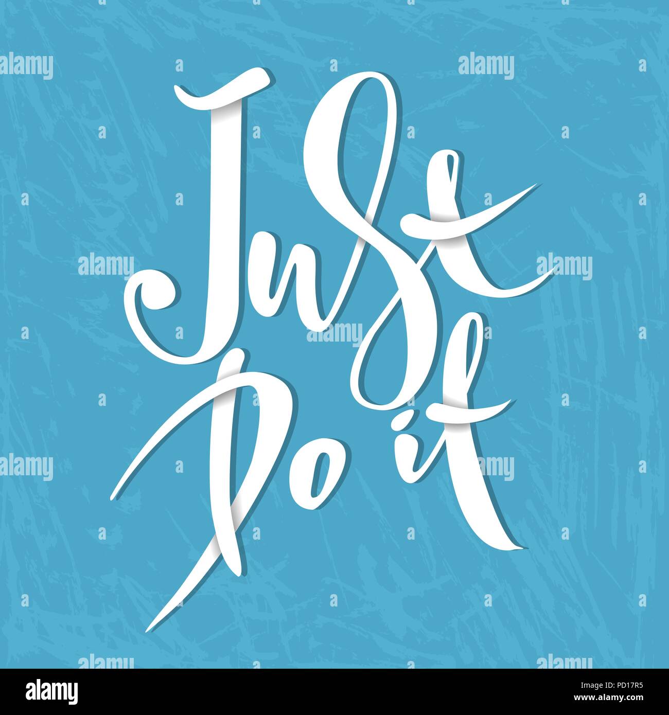 Hand drawn vector lettering. Motivating modern dry brush calligraphy ...