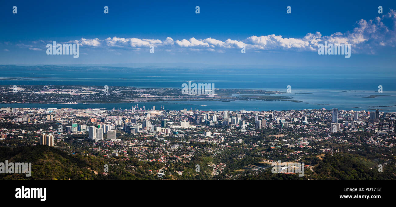 Panorama of Cebu city. Philippines. Cebu is the Philippines second most ...