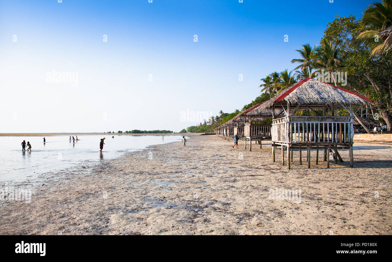 Hartman Beach in Puerto Princesa, at Palawan islland, Philippines Stock ...