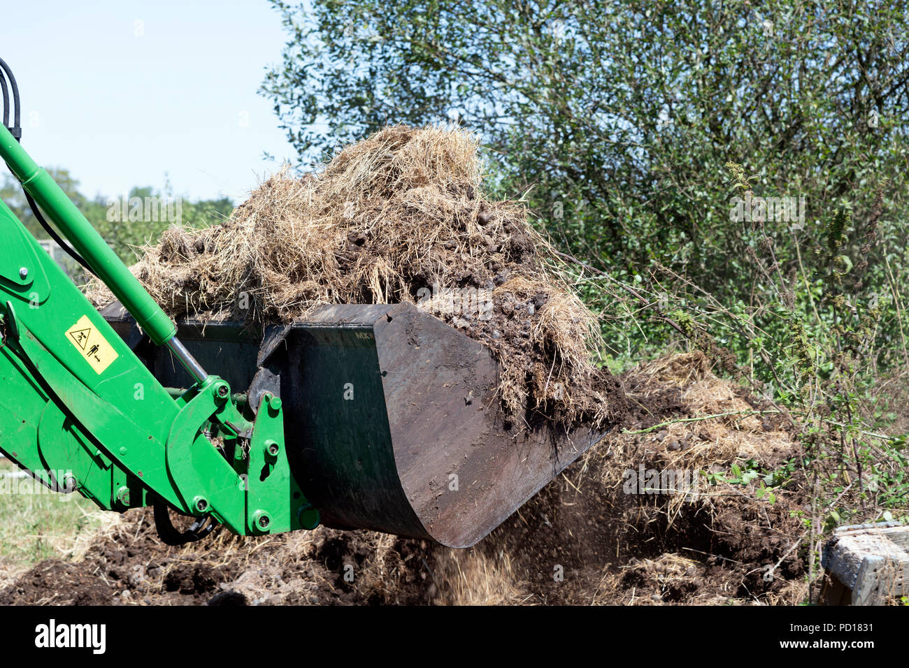John Deere 6430 Tractor Fitted with JD 633 loader Stock Photo - Alamy