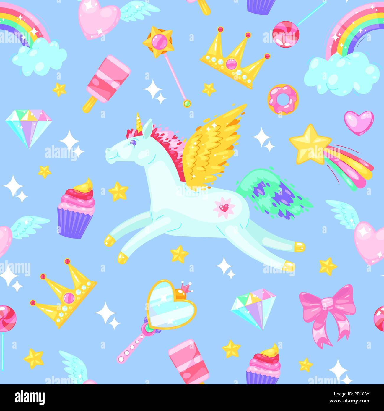 Cute seamless pattern Stock Vector Image & Art - Alamy