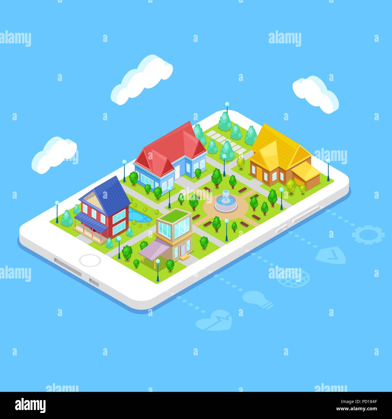 Isometric city infrastructure Stock Vector Image & Art - Alamy