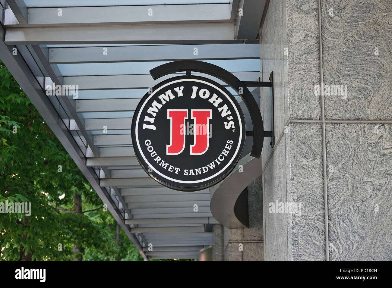 Jimmy johns round sign hi-res stock photography and images - Alamy