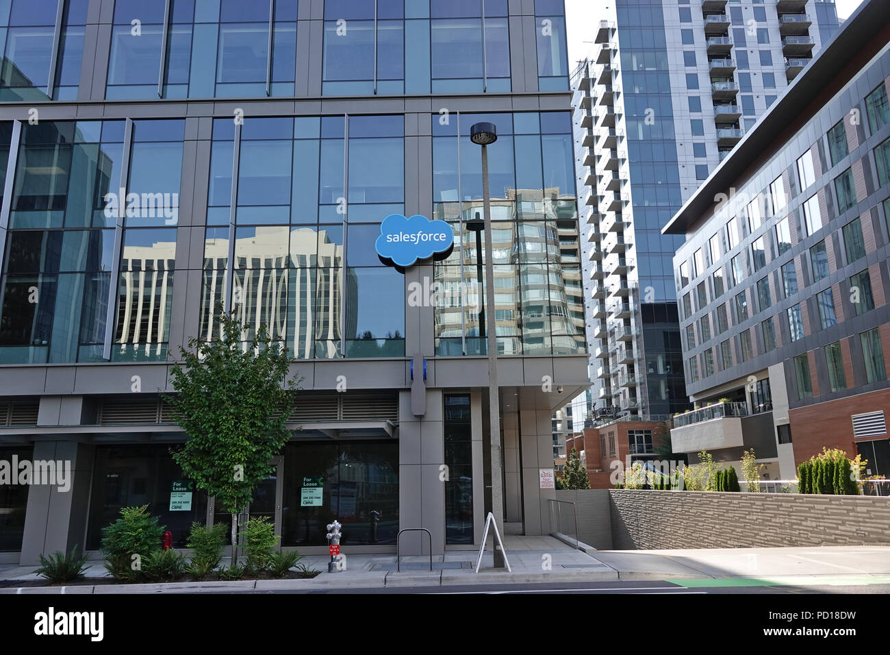 Salesforce building in downtown Bellevue Washington, USA Stock Photo ...