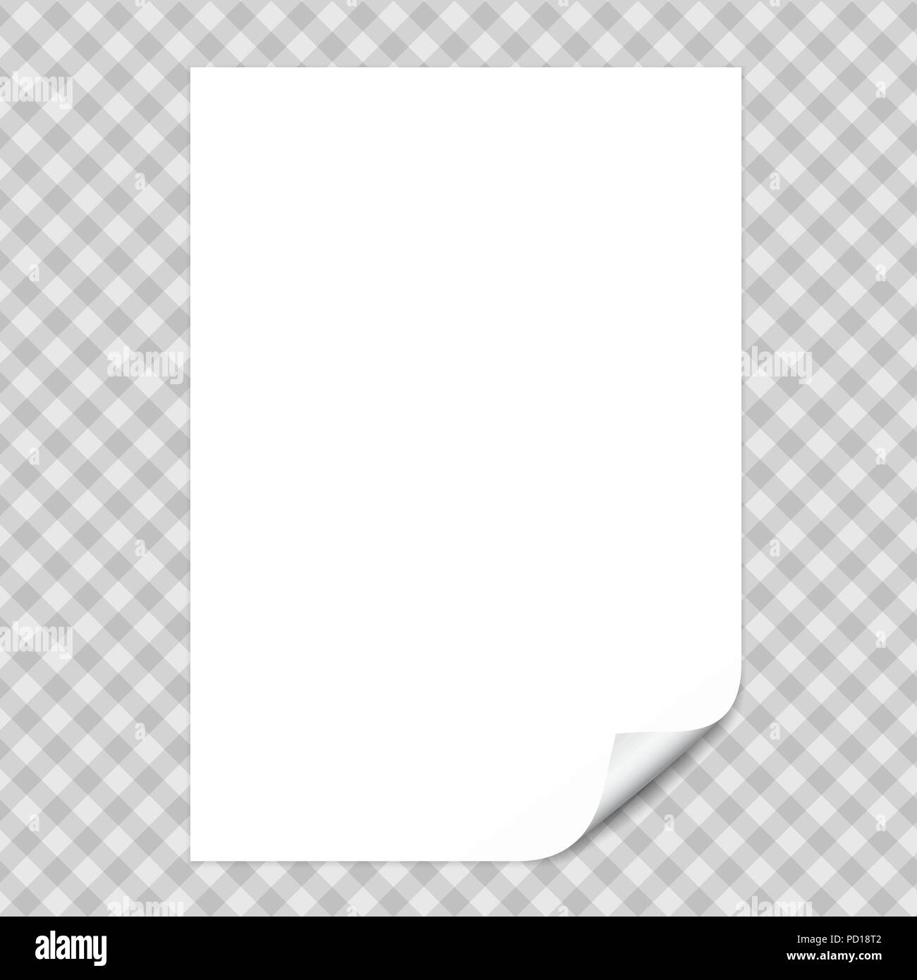 Curled corner page Black and White Stock Photos & Images - Alamy