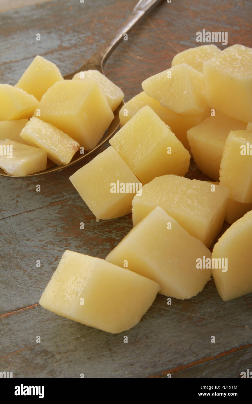preparing fresh potatoes Stock Photo - Alamy