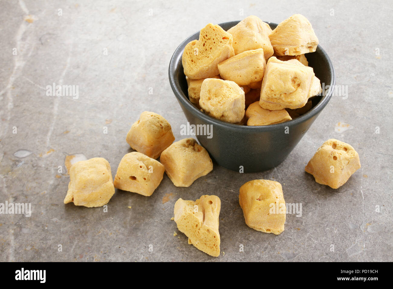 cinder toffee lumps Stock Photo - Alamy