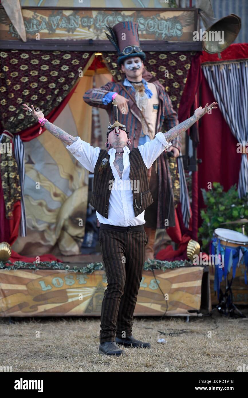 Sword swallowing hi-res stock photography and images - Alamy