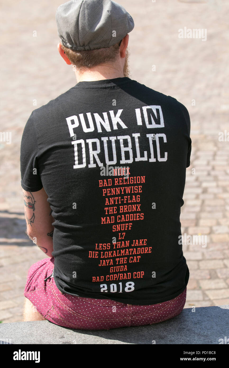 Colourful Punk characters at the resort Rebellion Festival. Rebellion ...