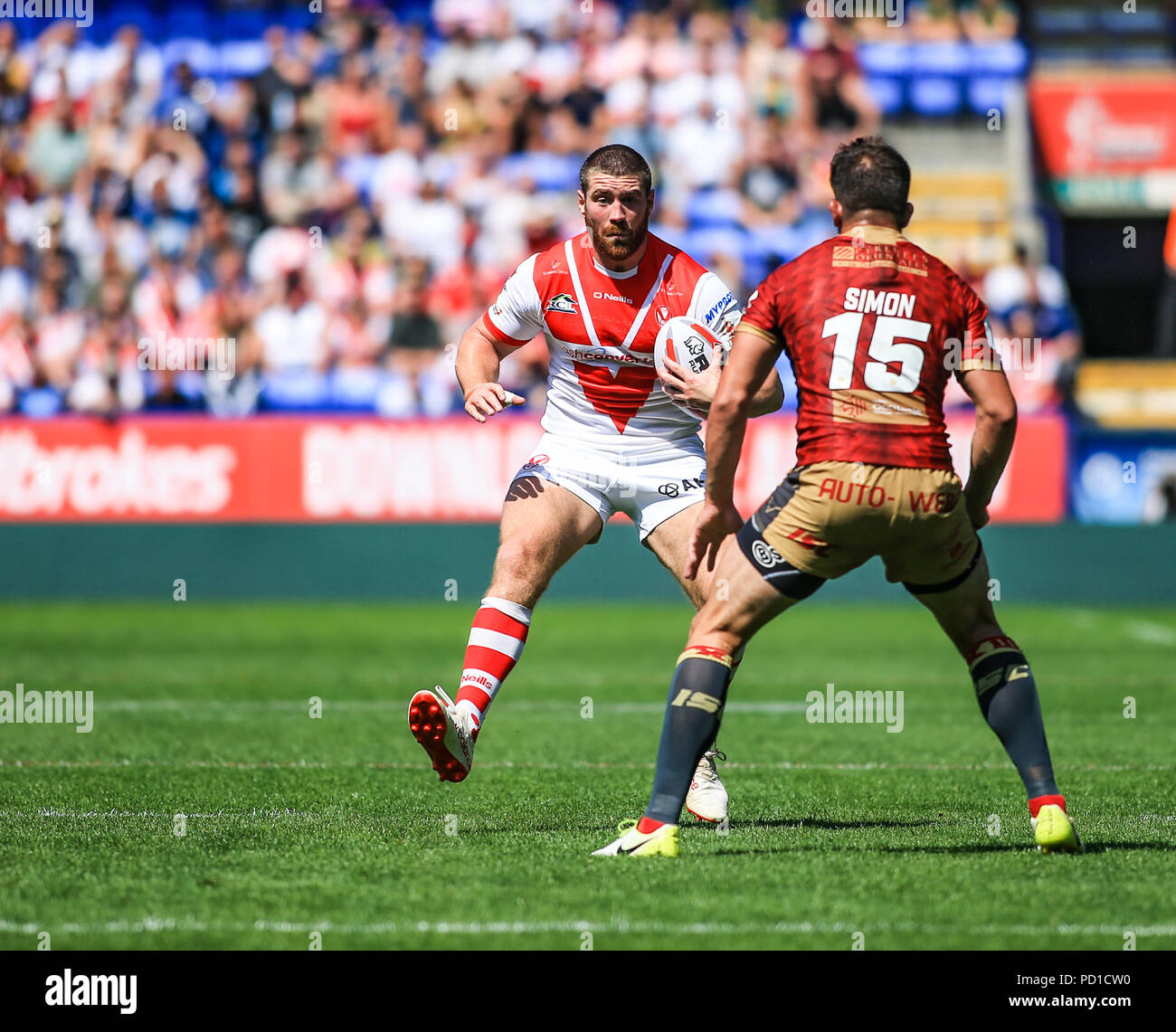 Bolton, UK. 5 August 2018. Ladbrokes Challenge Cup Semi-Final , St ...