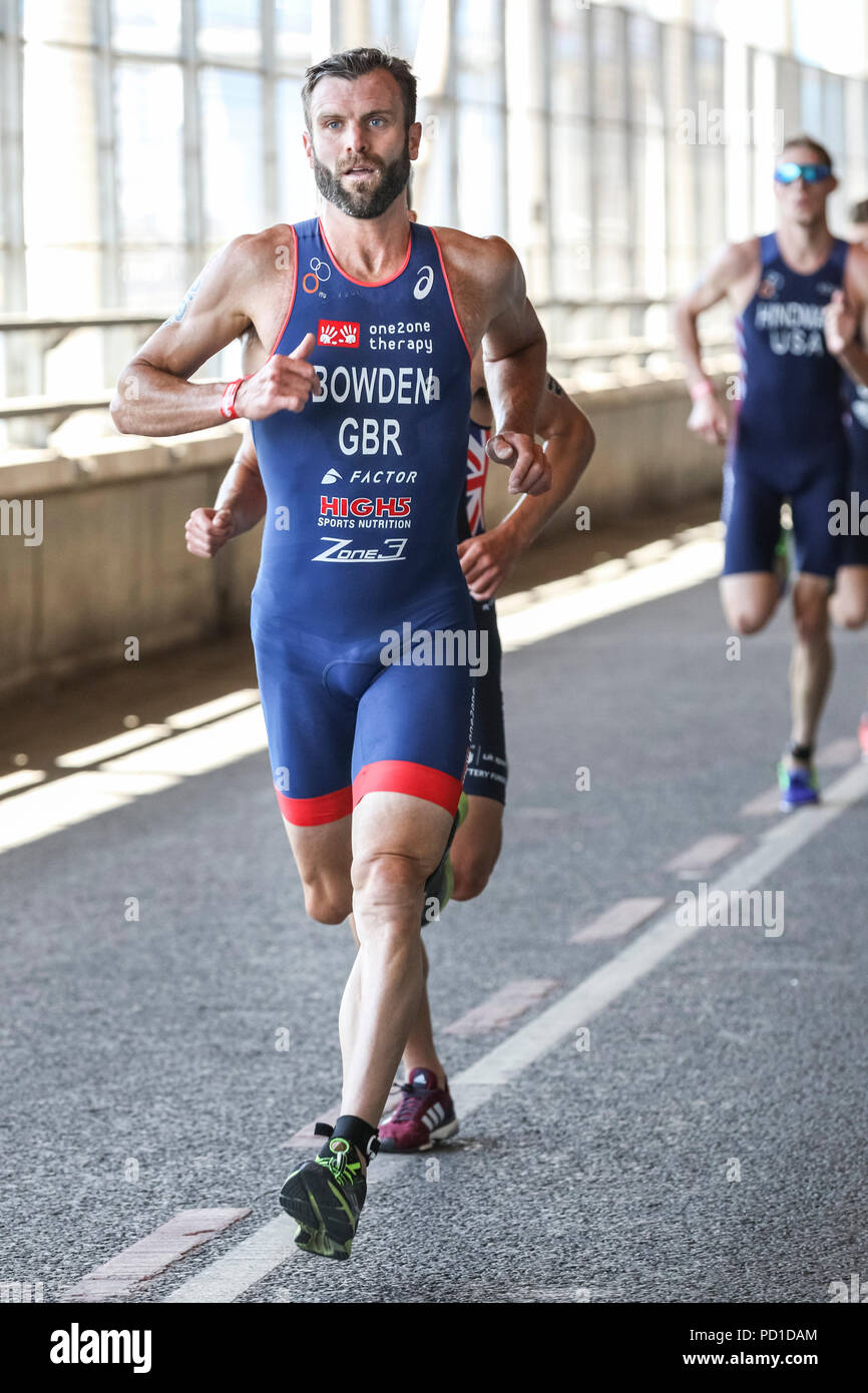 ExCel London, UK, 5th August 2018. The later overall men's elite winner ...