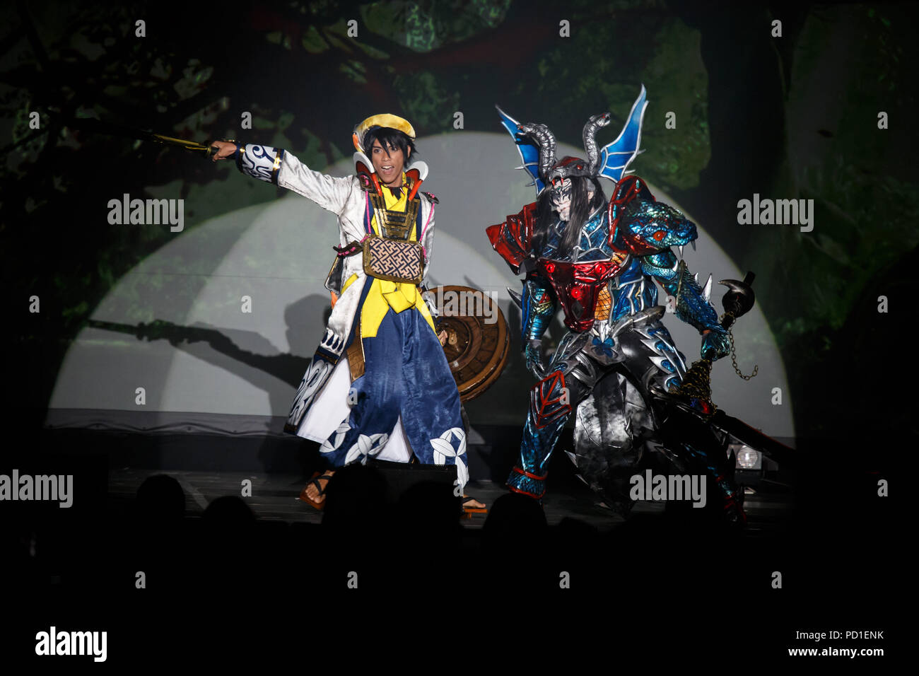 Nagoya, aichi, Japan. 5th Aug, 2018. Indonesian cos players seen ...