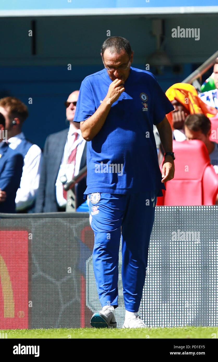The FA Community Shield between Chelsea FC and Manchester City FC, at ...