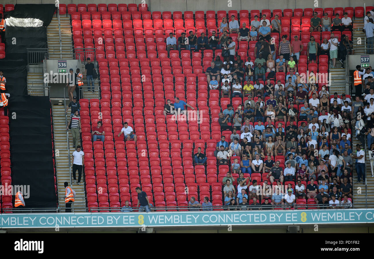 Empty seats at the city of manchester stadium hi-res stock photography ...