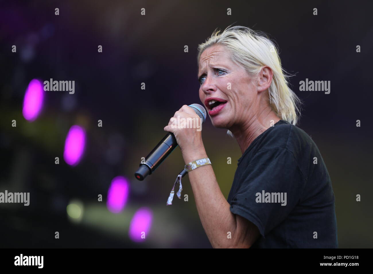 Siddington, Cheshire, UK. 5th August, 2018. Wendy James of Transvision ...