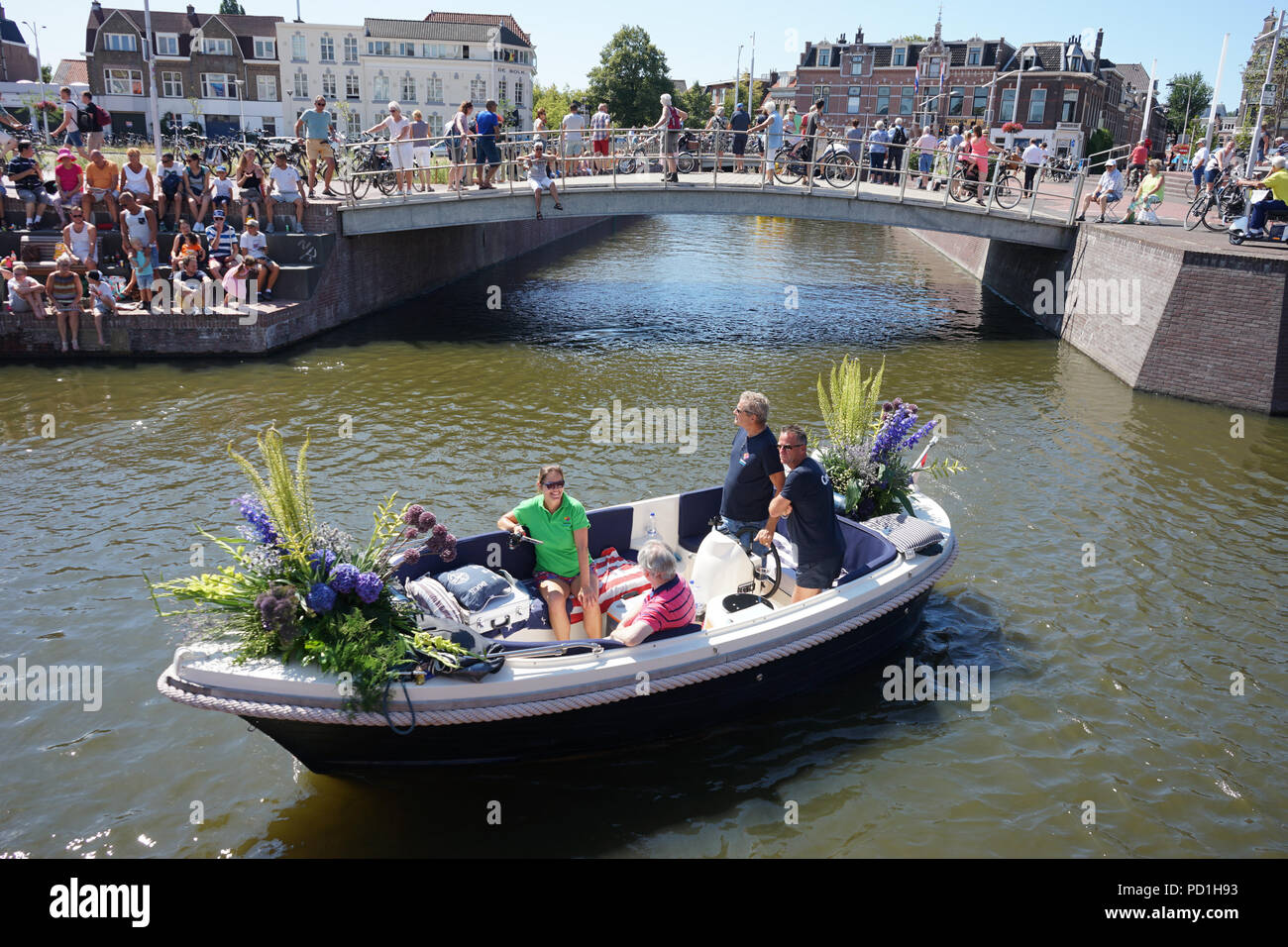 Netherlands,Delft-5 August 2018:Westland Boat Parade (Varend Corso ...